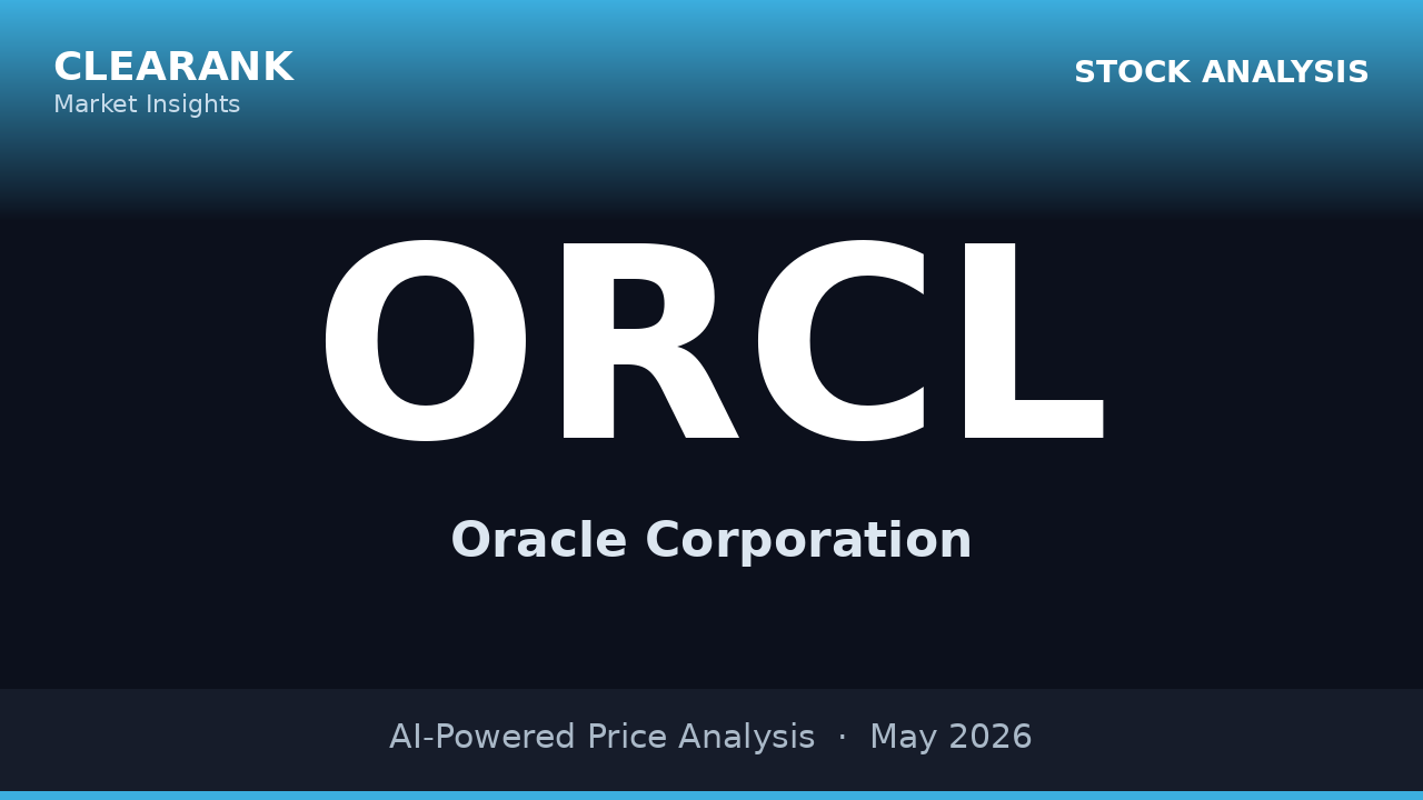 Oracle Corporation (ORCL) Stock Analysis 2026